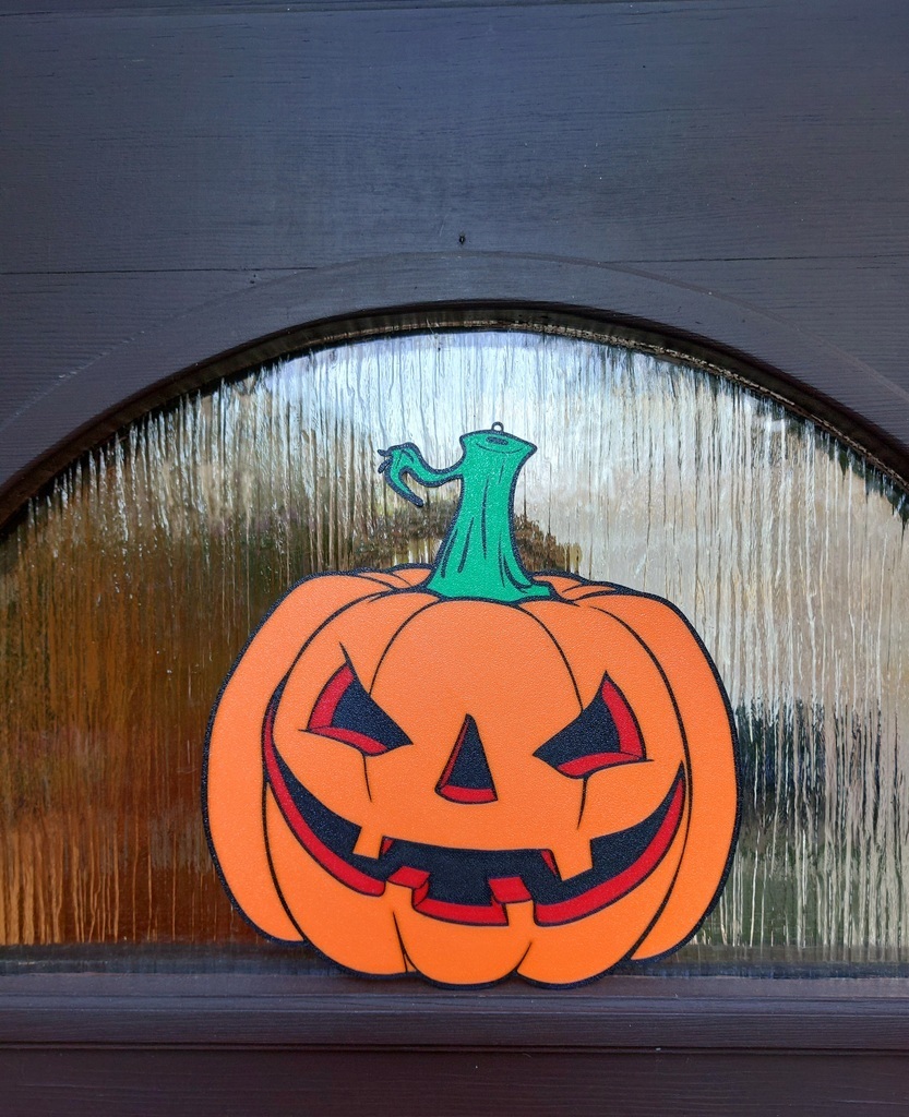 🎃 Hallowen pumpkin window decoration・Free 3D File for ・Cults