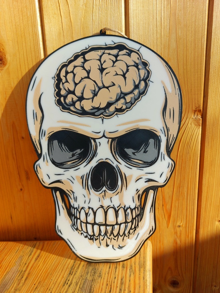 Free 3D file Halloween scary Skull with brain window decoration 🎃 ・3D ...