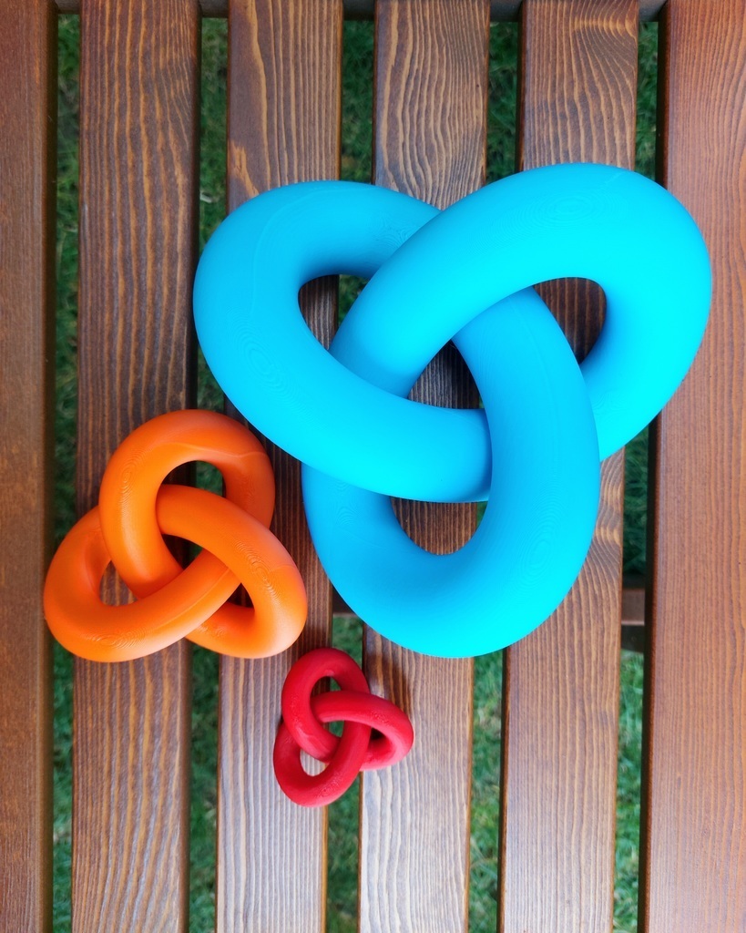 Free 3D file Smooth trefoil knot decoration 🪢 ・Model to download and 3D ...
