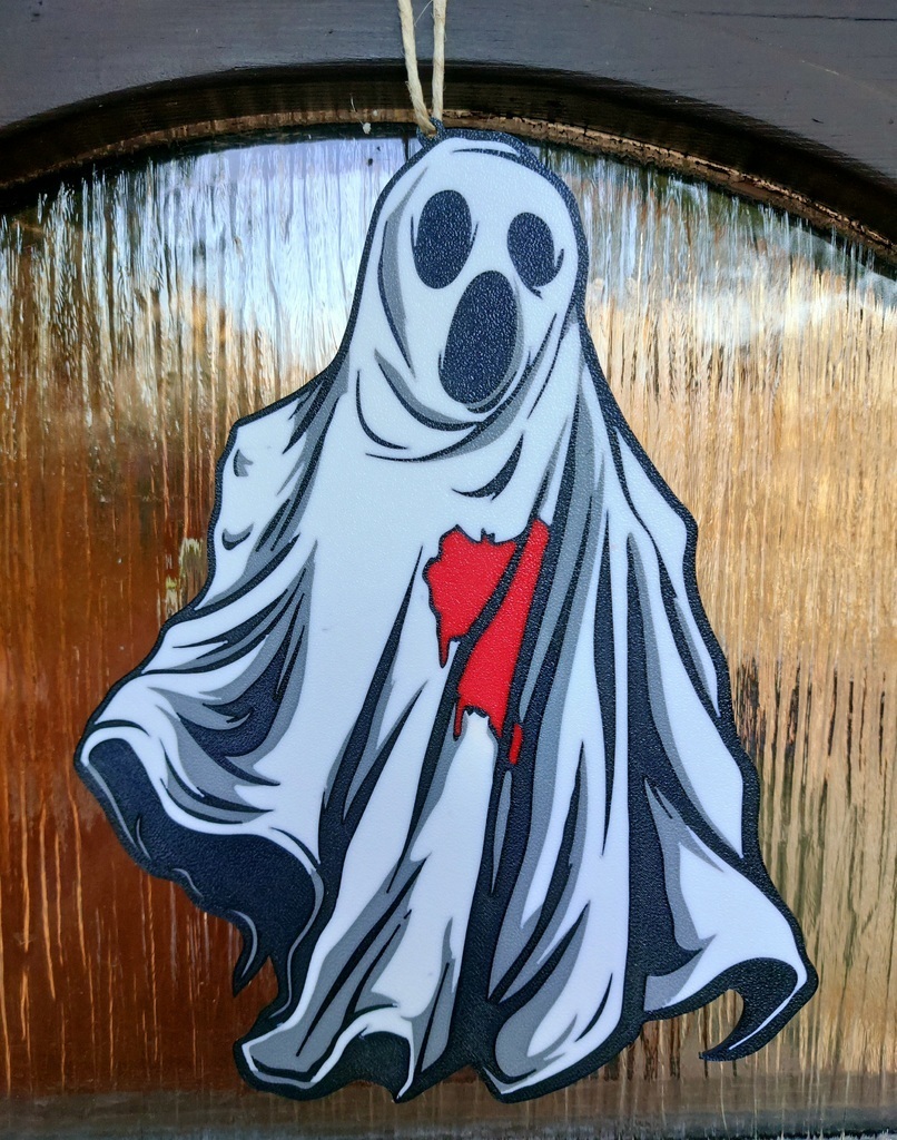 🎃 Halloween scary Ghost window decoration・Free 3D File for ・Cults