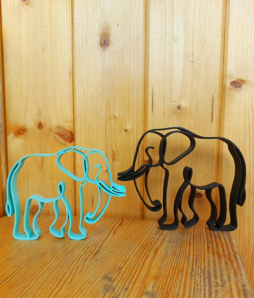 Free 3D file Minimalist Elephant figure / Slon figurka 🐘 ・3D printable ...