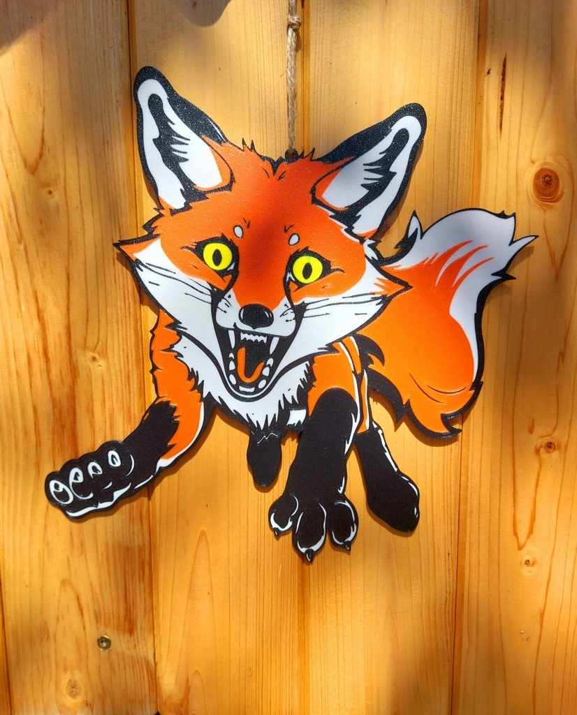 Free 3D file Halloween scary Fox window decoration 🎃 ・3D printable ...
