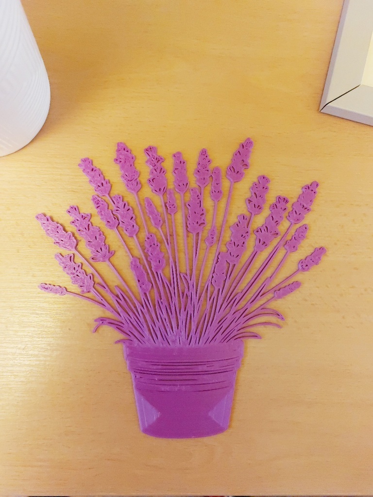 Free 3D file Lavender wall or table decoration 🎨 ・Template to download ...