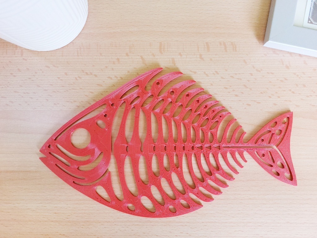 Free 3D file Fish skeleton wall or table decoration 🐠・3D printing ...