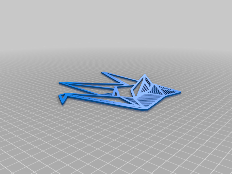 Free 3D file Origami crane / Jeřáb wall or table decoration 🏗️・3D ...