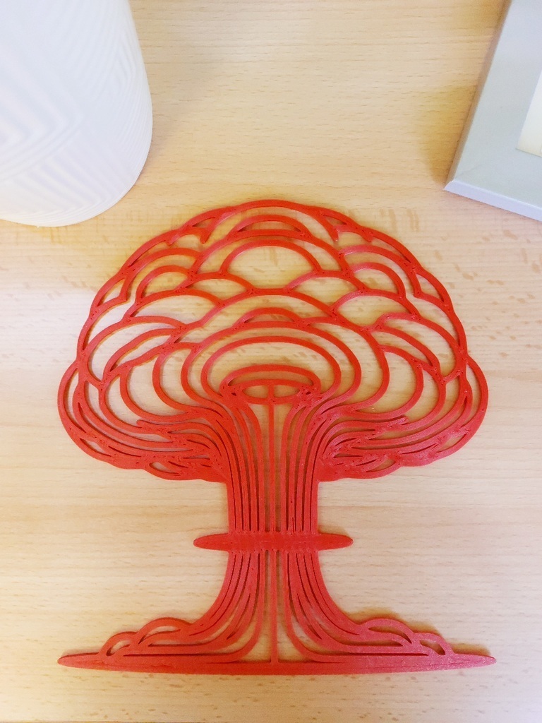 Free 3D file Mushroom cloud / Atomový hřib wall decoration 🍄 ・3D ...