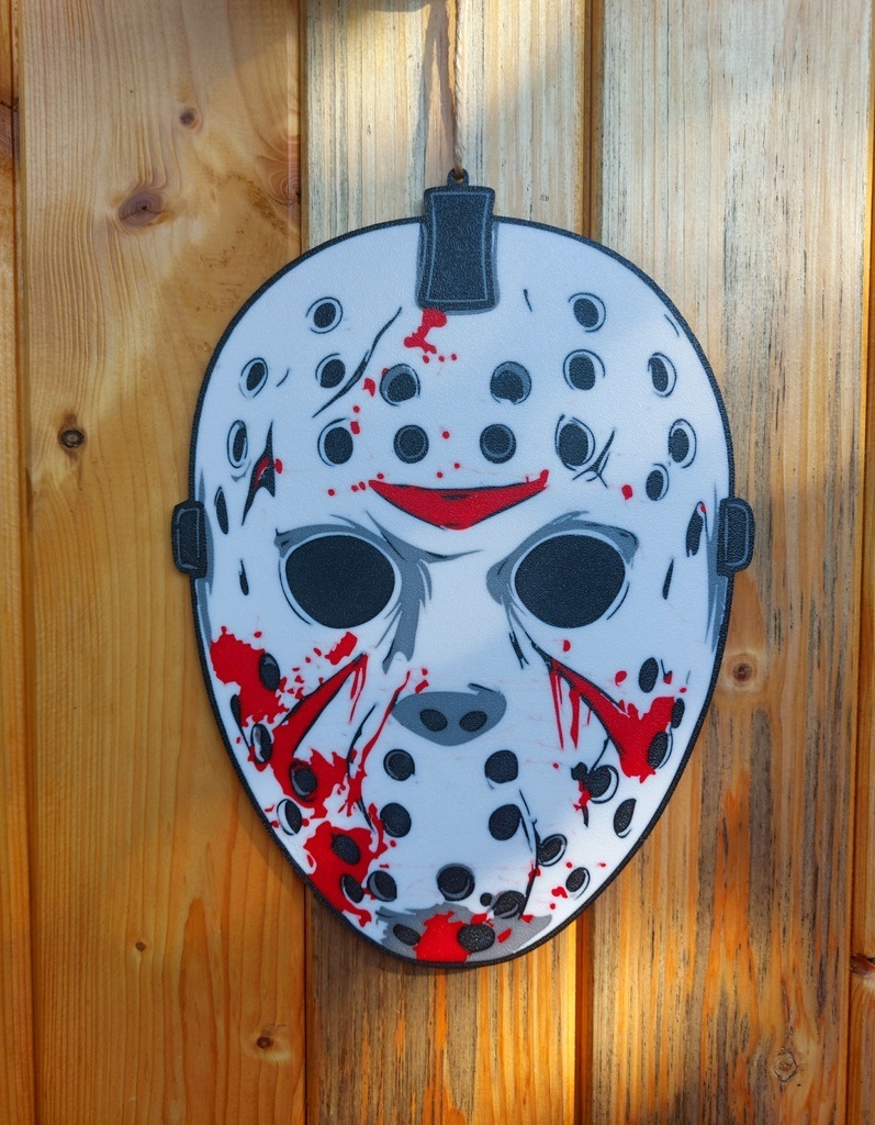 🎃 Halloween scary Jason's mask window decoration・Free 3D File for ・Cults