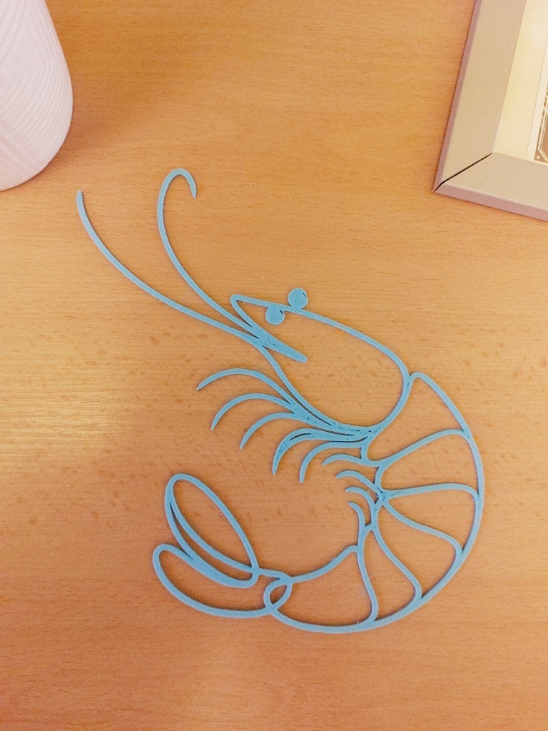 Free 3D file Shrimp wall or table decoration 🦐 ・3D print design to ...