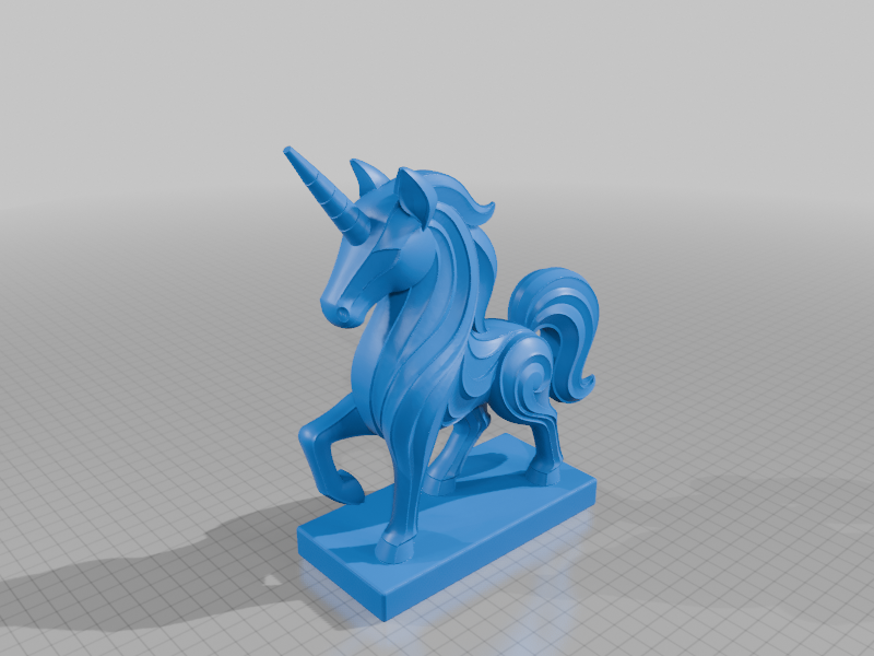 🎁 https://cults3d.com/en/3d-model/art/minimalist-abstract-unicorn ...