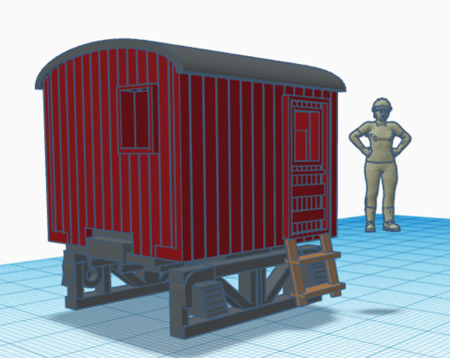 🎲 Kaydee Logging Caboose (HO Scale)・Free 3D File for ・Cults