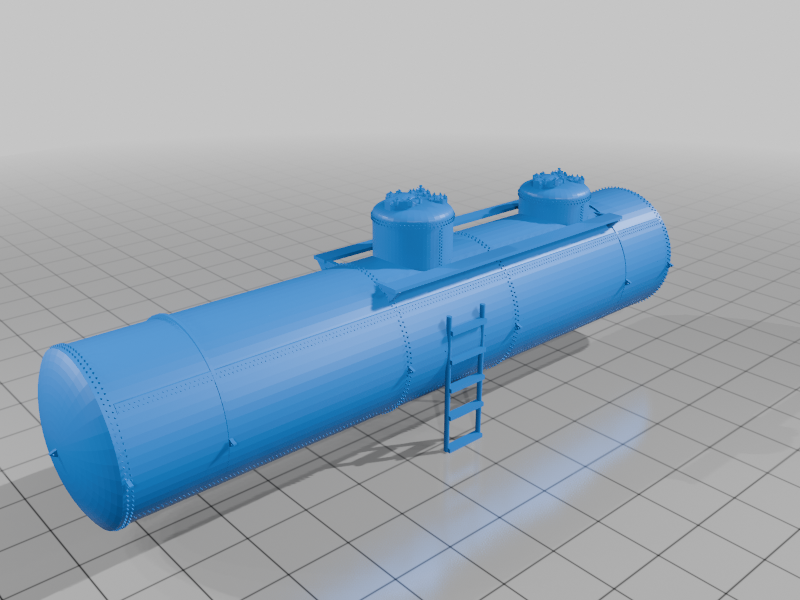 🪖 Tank car (Single and double domes) (HO scale)・Archivo 3D Gratis para ...