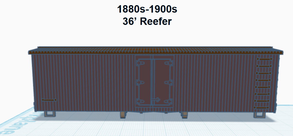 🚆 36' Reefer (Athearn based) (HO SCALE)・Free 3D File for ・Cults