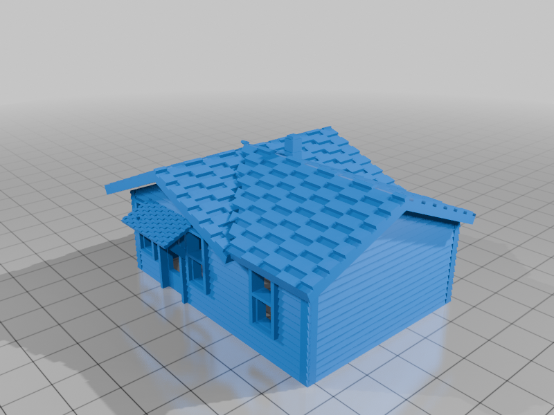 🏠 Modified Nantoma Sears Kit House (HO SCALE)・Free 3D File for ・Cults