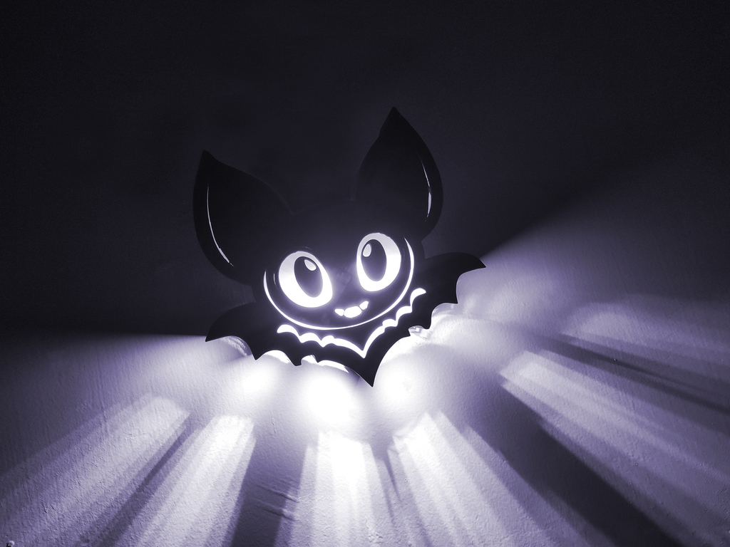Free 3D file Cute Bat NightLight Lamp 🦇 ・3D print model to download・Cults