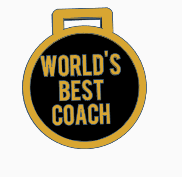 🥇 Mejor entrenador del mundo/Medalla al entrenador・Archivo 3D Gratis ...