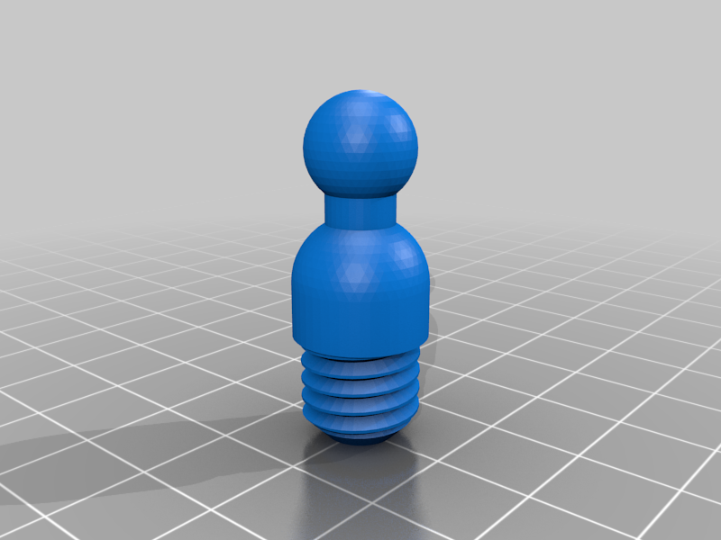 🧵 socket with ball and screw thread・Free 3D File for ・Cults