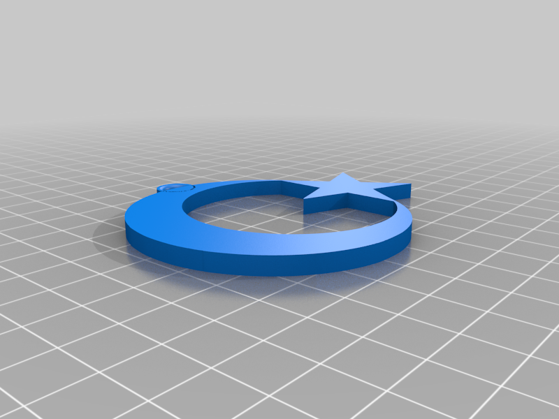 Free 3D file Türk Bayrağı Ayyıldız Araba Süsü - Turkish Flag star and ...