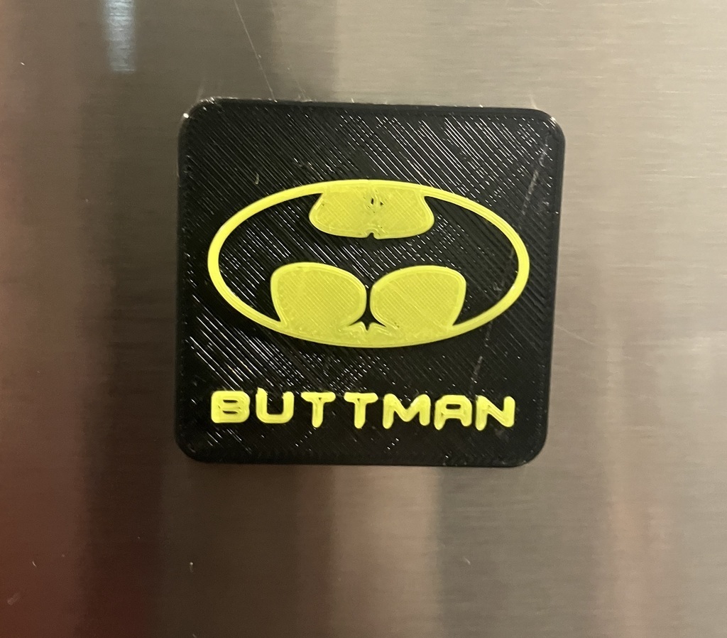 Free 3D file Buttman Fridge Magnet 🧲・Object to download and to 3D print・Cults