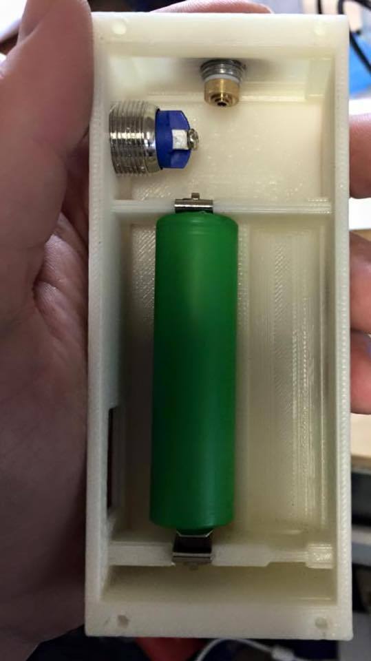 3D printed ABS Dual 18650 Box Mod・Cults