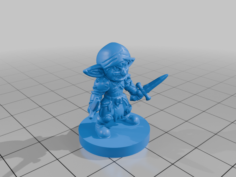 👺 Goblin Figther/Thug Chibi/Anime (DND / TTRPG)・Free 3D File for ・Cults
