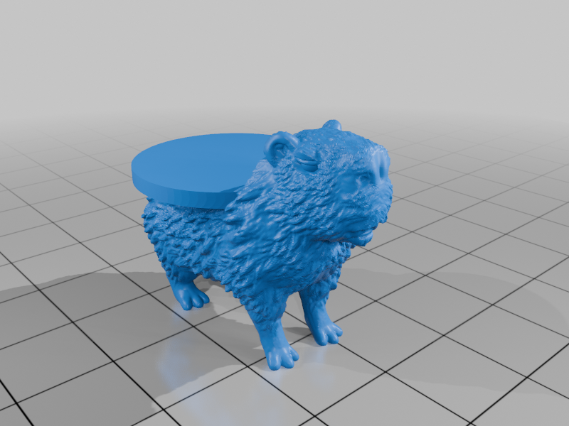 🎲 Capybara Mount 20mm, 25mm & 50mm (DND / TTRPG)・Free 3D File for ・Cults