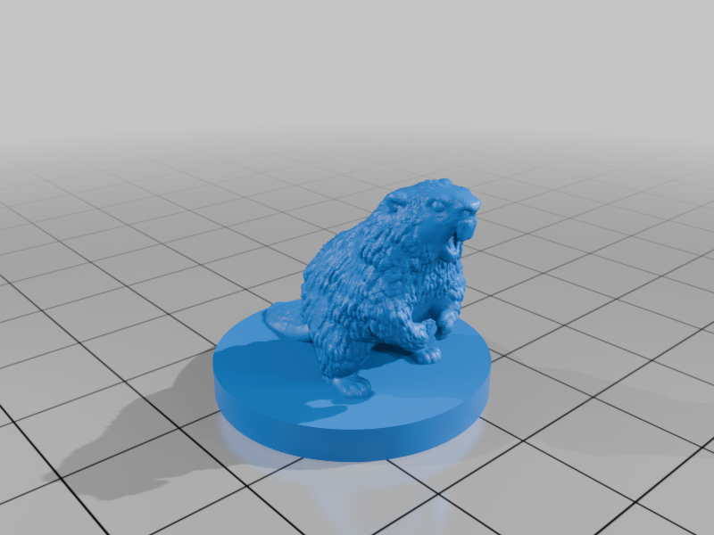 😡 Giant Angry Canadian Beaver 17mm & 25mm (DND / TTRPG)・Archivo 3D ...