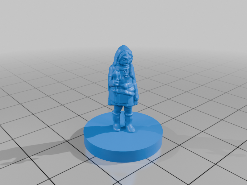 Free 3D file Halfling Cleric Female (20mm + chonky version) (DND ...