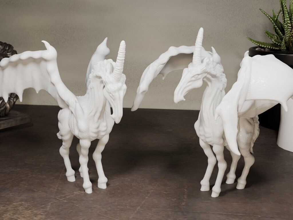 🦄 Thestral Unicorn Nightmare (DND / TTRPG)・Free 3D File for ・Cults