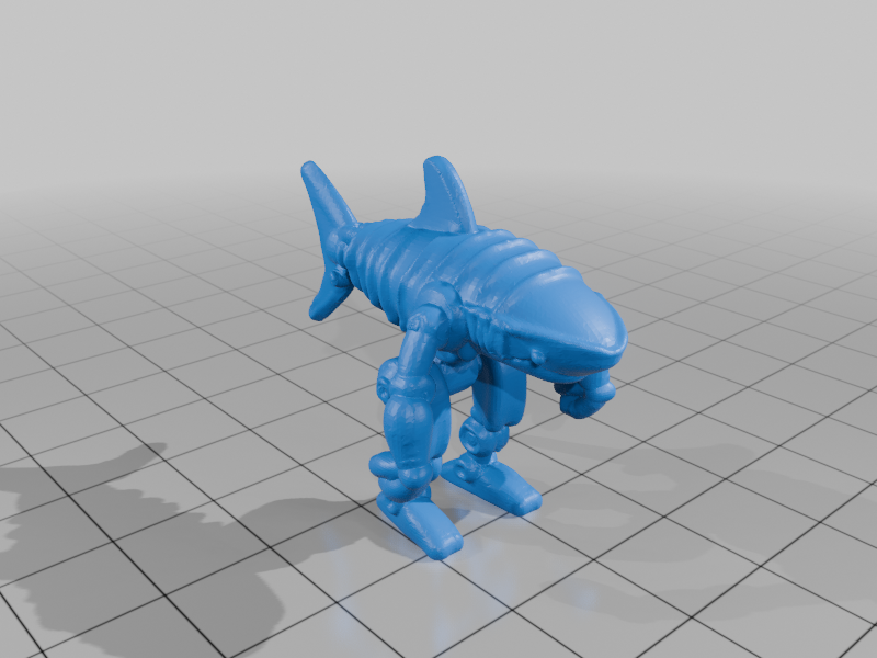Free STL file Shark Robot (32mm) (DND / TTRPG) 🦈 ・Template to download ...
