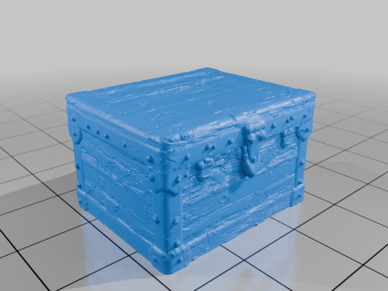 👹 Simple Chest / Mimic (25mm/32mm) (DND / TTRPG)・Free 3D File for ・Cults