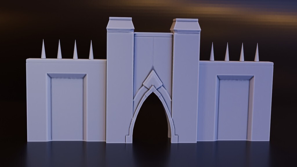 🎲 Gate, 32mm scale, Supportless (DND / TTRPG)・Free 3D File for ・Cults