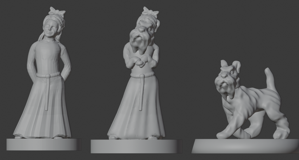 🐕 Mongrelfolk - Dog Girl - Gertruda - 20mm (DND / TTRPG)・Free 3D File for ・Cults