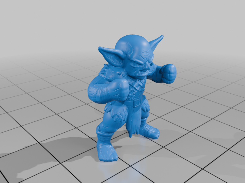 👺 Chibi / Retro Goblin Fighter 20mm (DND/TTRPG)・Free STL File for 3D ...