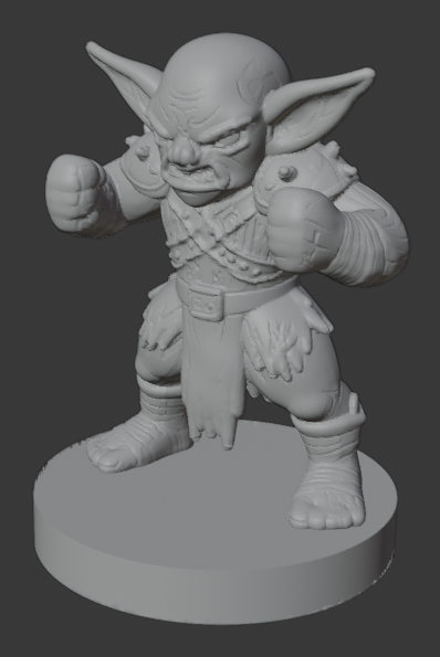 👺 Chibi / Retro Goblin Fighter 20mm (DND/TTRPG)・Free STL File for 3D ...