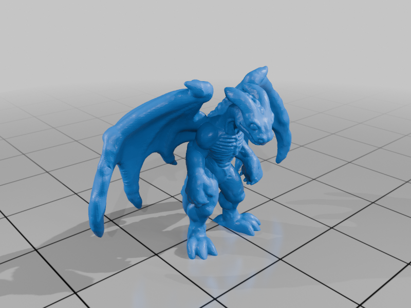 🐉 Kobold Winged, Dragon spawn (DND / TTRPG)・Free 3D File for ・Cults