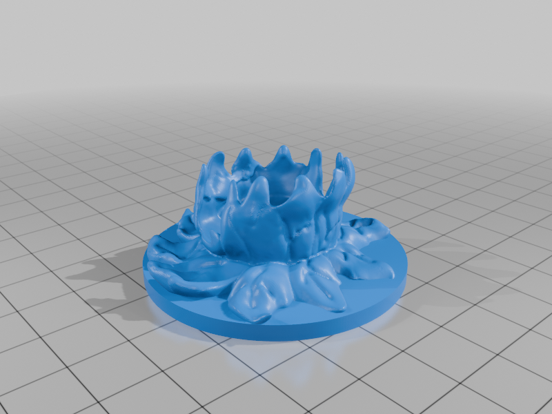 💐 Carnivorous Flower - Large Plant (DND / TTRPG)・Free 3D File for ・Cults