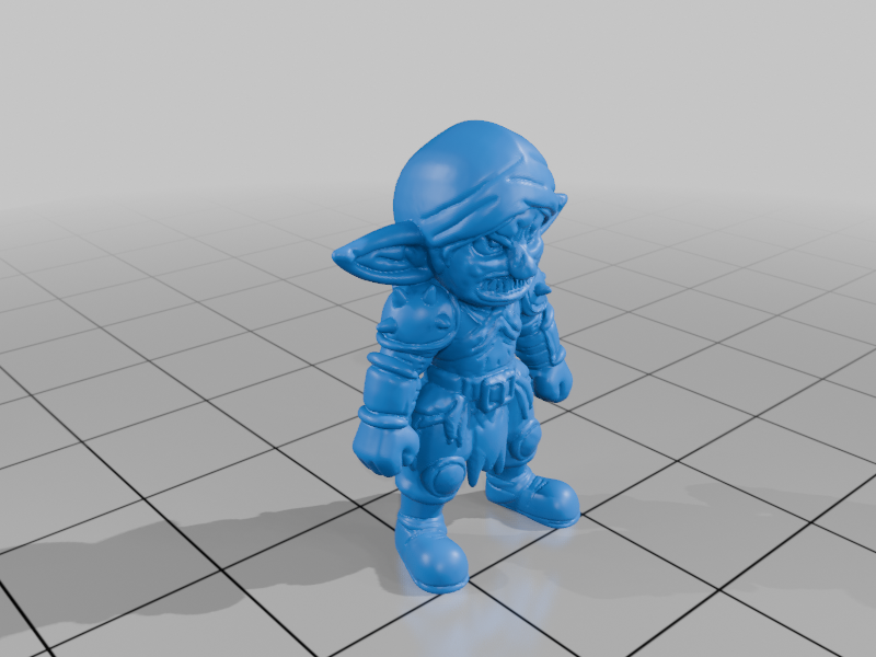 👺 Goblin Figther/Thug Chibi/Anime (DND / TTRPG)・Free 3D File for ・Cults