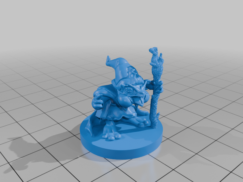 🎲 Frogfolk, Grung Warlock - Murgaxor (DND / TTRPG)・Free 3D File for ・Cults