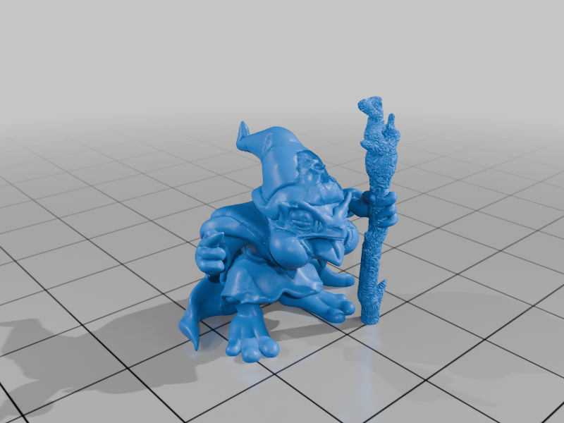 🎲 Frogfolk, Grung Warlock - Murgaxor (DND / TTRPG)・Free 3D File for ・Cults