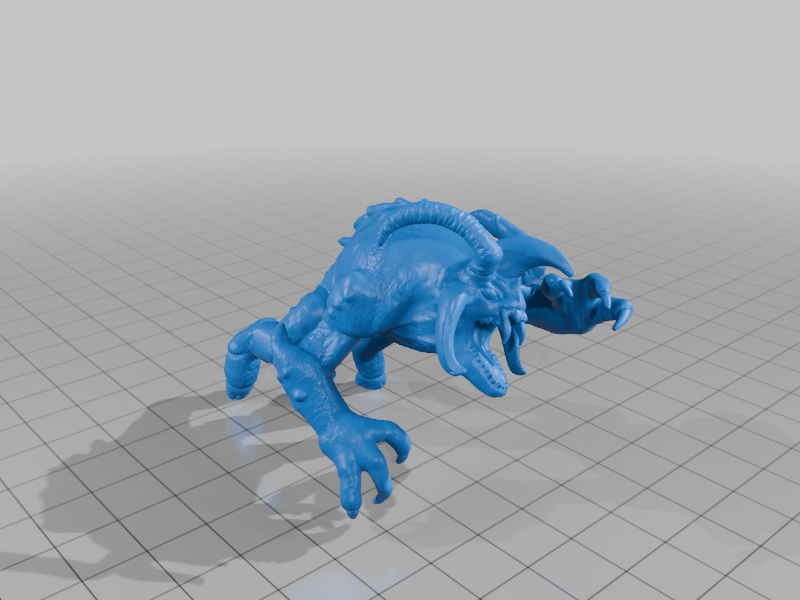 🎲 Sangzor "Bloodhorn" Demon (DND / TTRPG)・Free 3D File for ・Cults