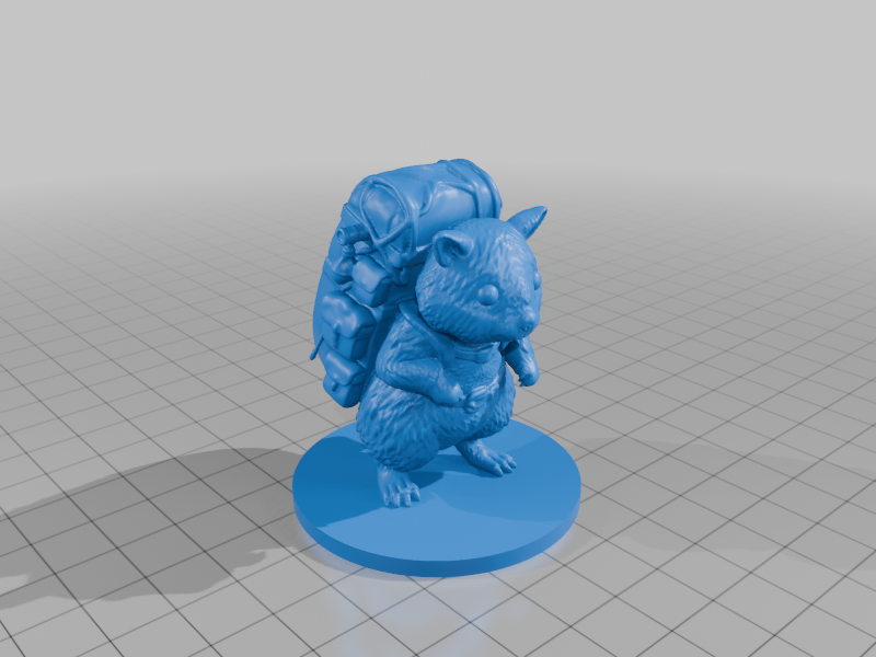 🛰 Giant Space Hamster - Large Beast (DND / TTRPG)・Free STL File for 3D ...