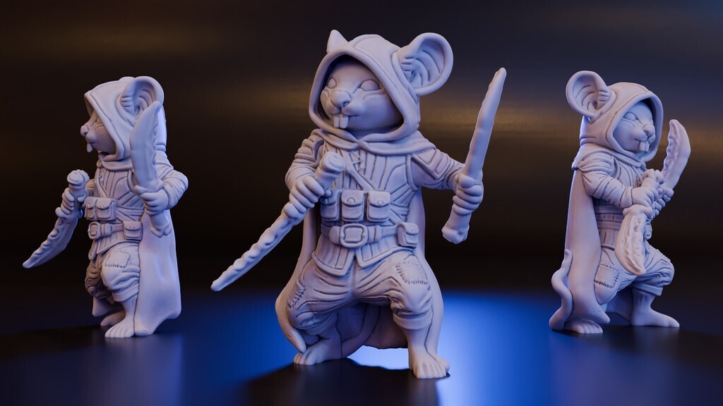 🎲 Musteval Guardinal - Mousefolk Rogue (DND / TTRPG)・Archivo STL Gratis ...