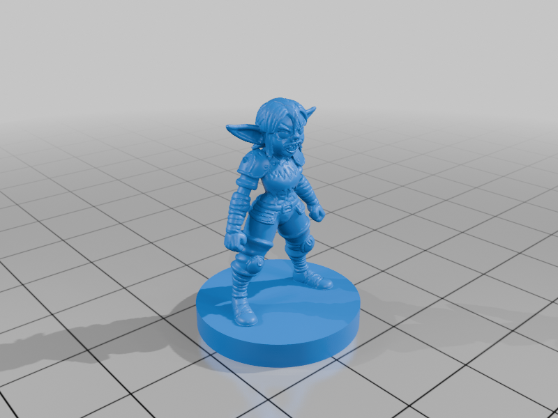 👺 Goblin Figther/Rogue Chibi/Anime (DND / TTRPG)・Free 3D File for ・Cults