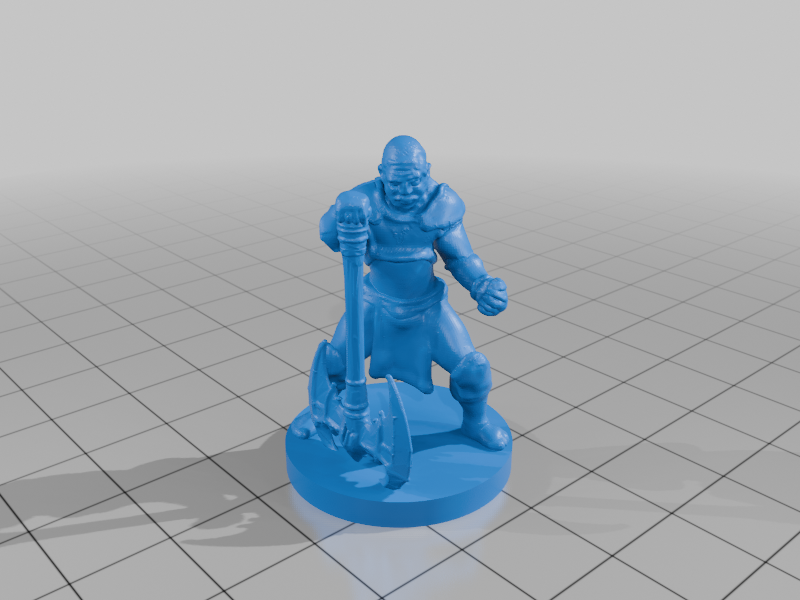 👽 Giant/Goliath Fighter 32mm/40mm (DND / TTRPG)・Free 3D File for ・Cults