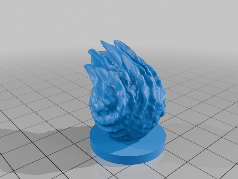 🎲 Flaming Sphere Spell (DND / TTRPG)・Free STL File for 3D printing・Cults