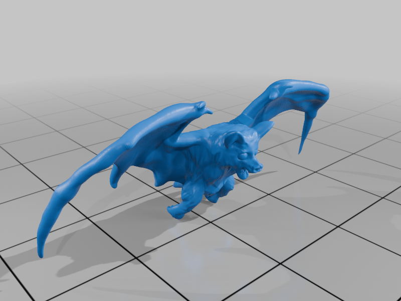 🦇 Giant Bat 50mm/25mm (DND / TTRPG)・Free 3D File for ・Cults