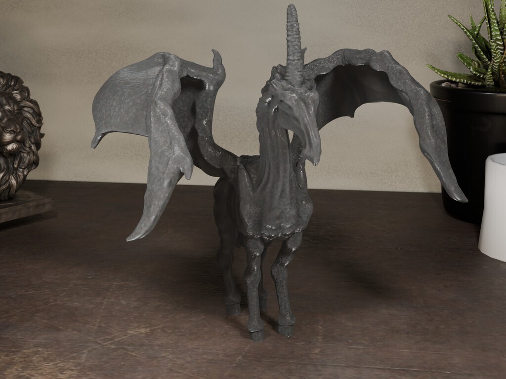 🦄 Thestral Unicorn Nightmare (DND / TTRPG)・Free 3D File for ・Cults