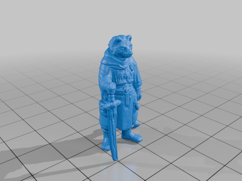 🐼 Gnoll, Red Panda, Fox Paladin (DND / TTRPG)・Free 3D File for ・Cults