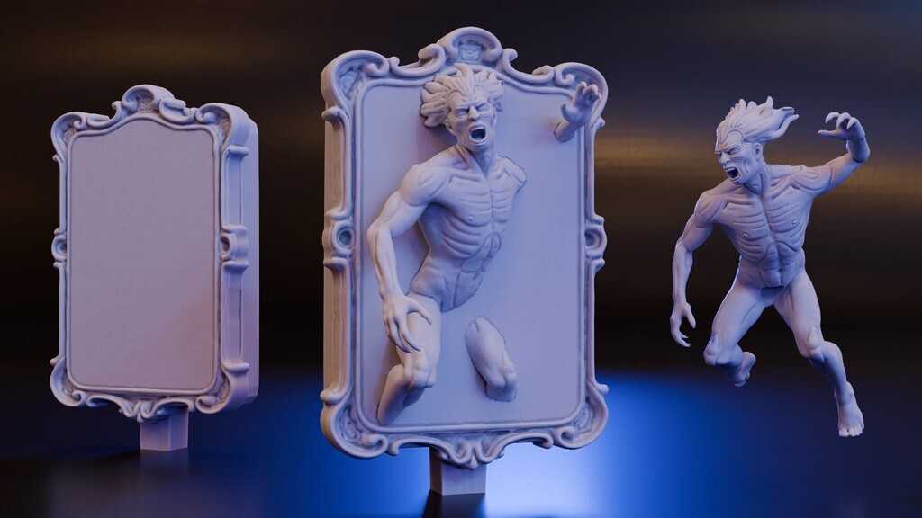 🪞 Mirror Shade (DND / TTRPG)・Free STL File for 3D printing・Cults