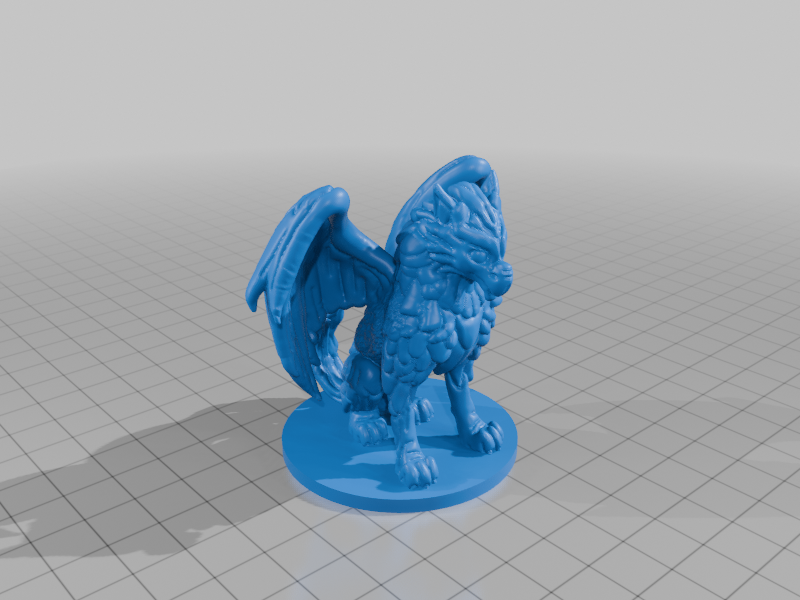 🎲 Griffon, 50mm (DND / TTRPG)・Free 3D File for ・Cults